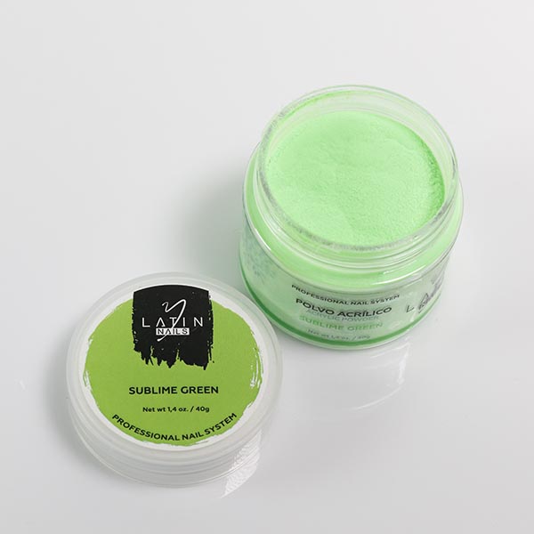 POLVO ACRILICO ⁠SUBLIME GREEN 40 GR | Latin Nails